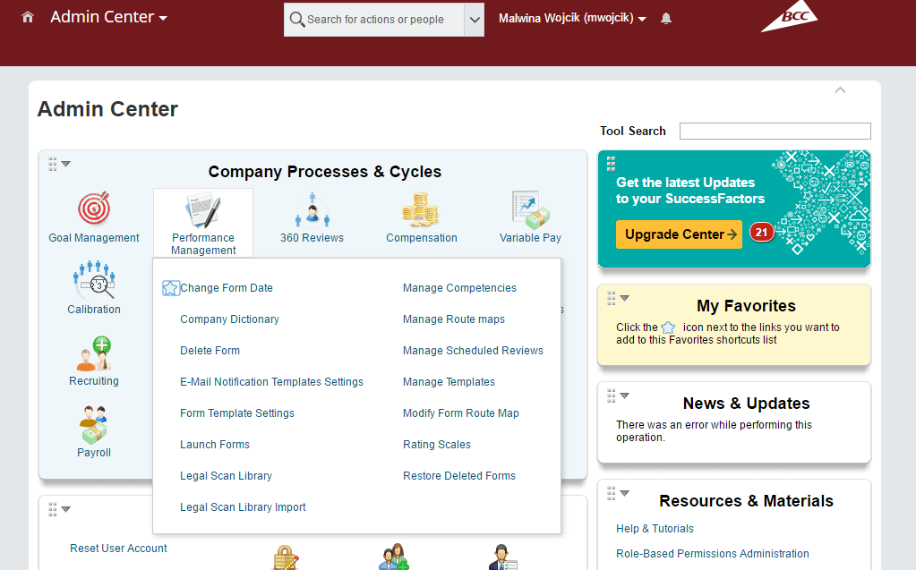 SuccessFactors: evaluation, goals, performance | All for One Poland
