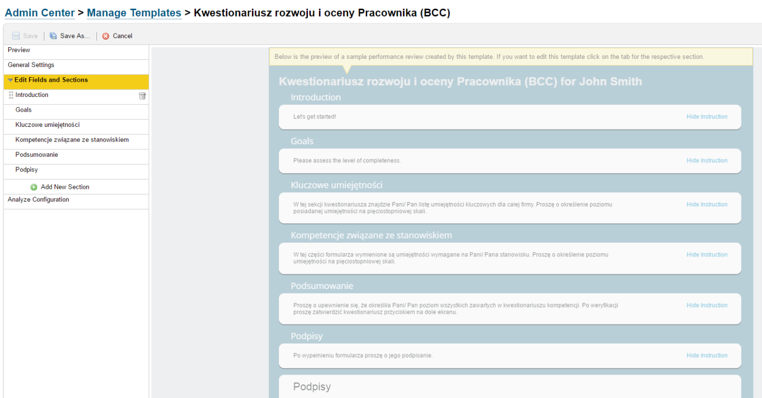 SuccessFactors: evaluation, goals, performance | All for One Poland