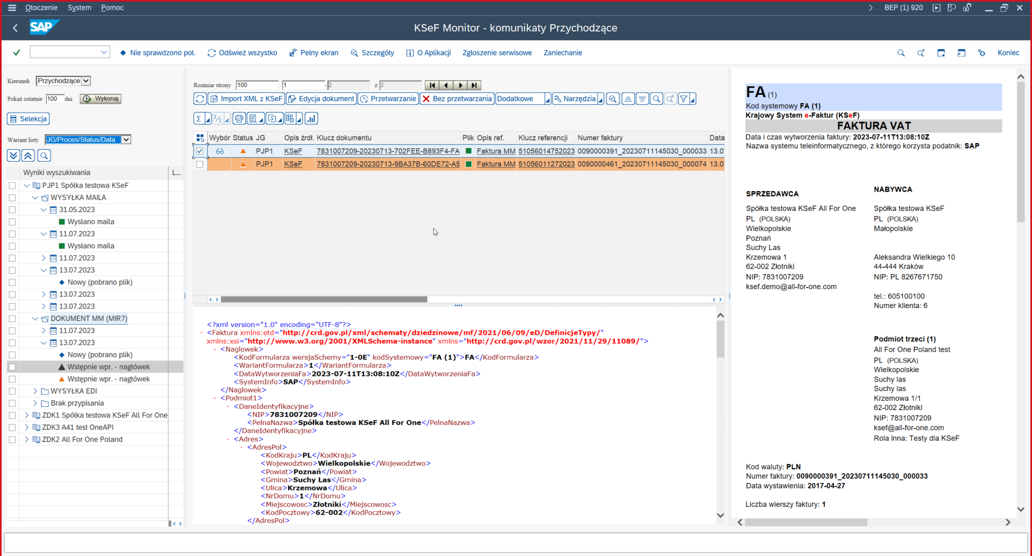 KSeF a faktury zakupowe | All for One Poland